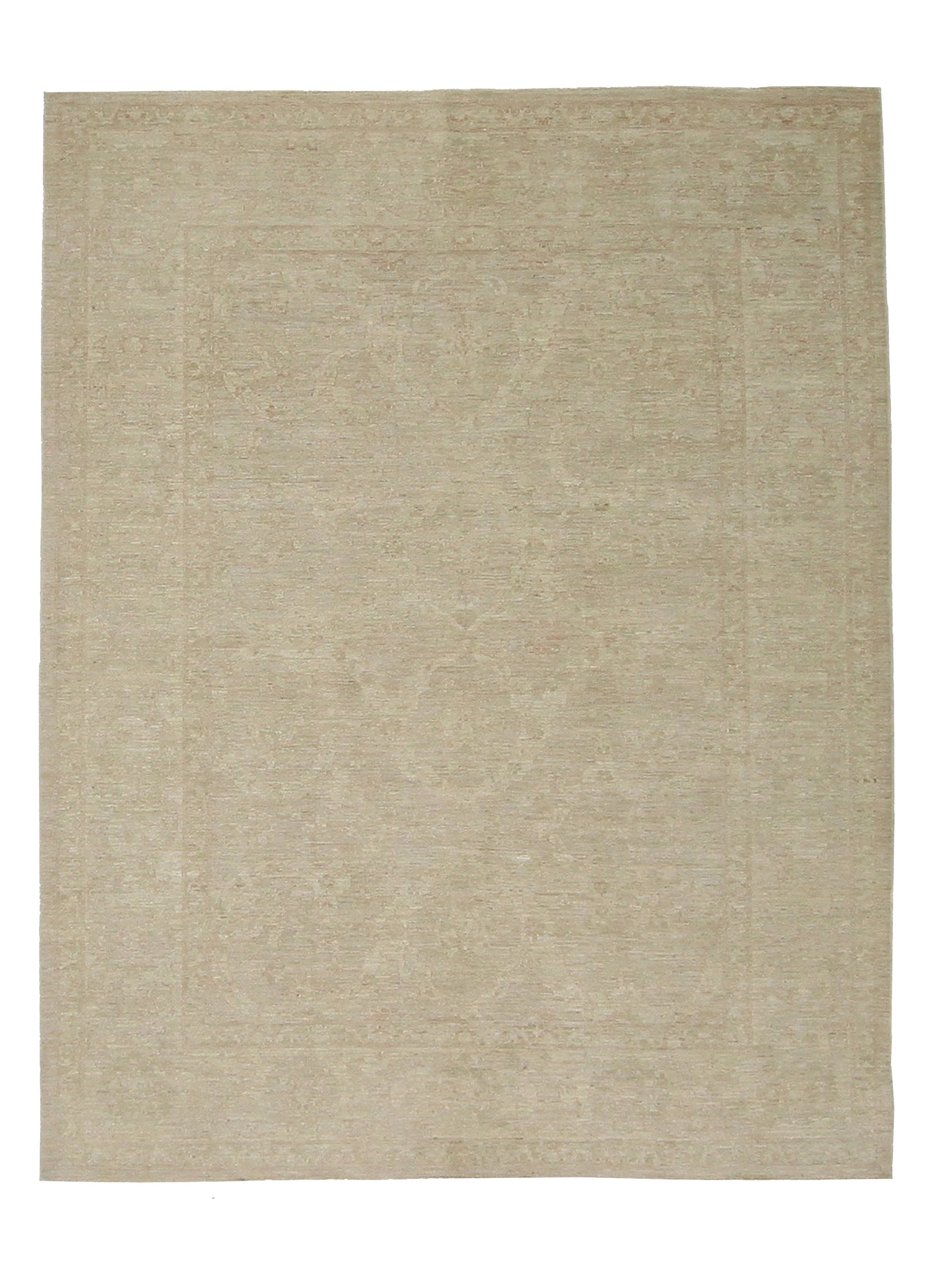 Pacific Tabriz-Pk 16657 Ivory Ivory Transitional Hand Knotted Rug ...