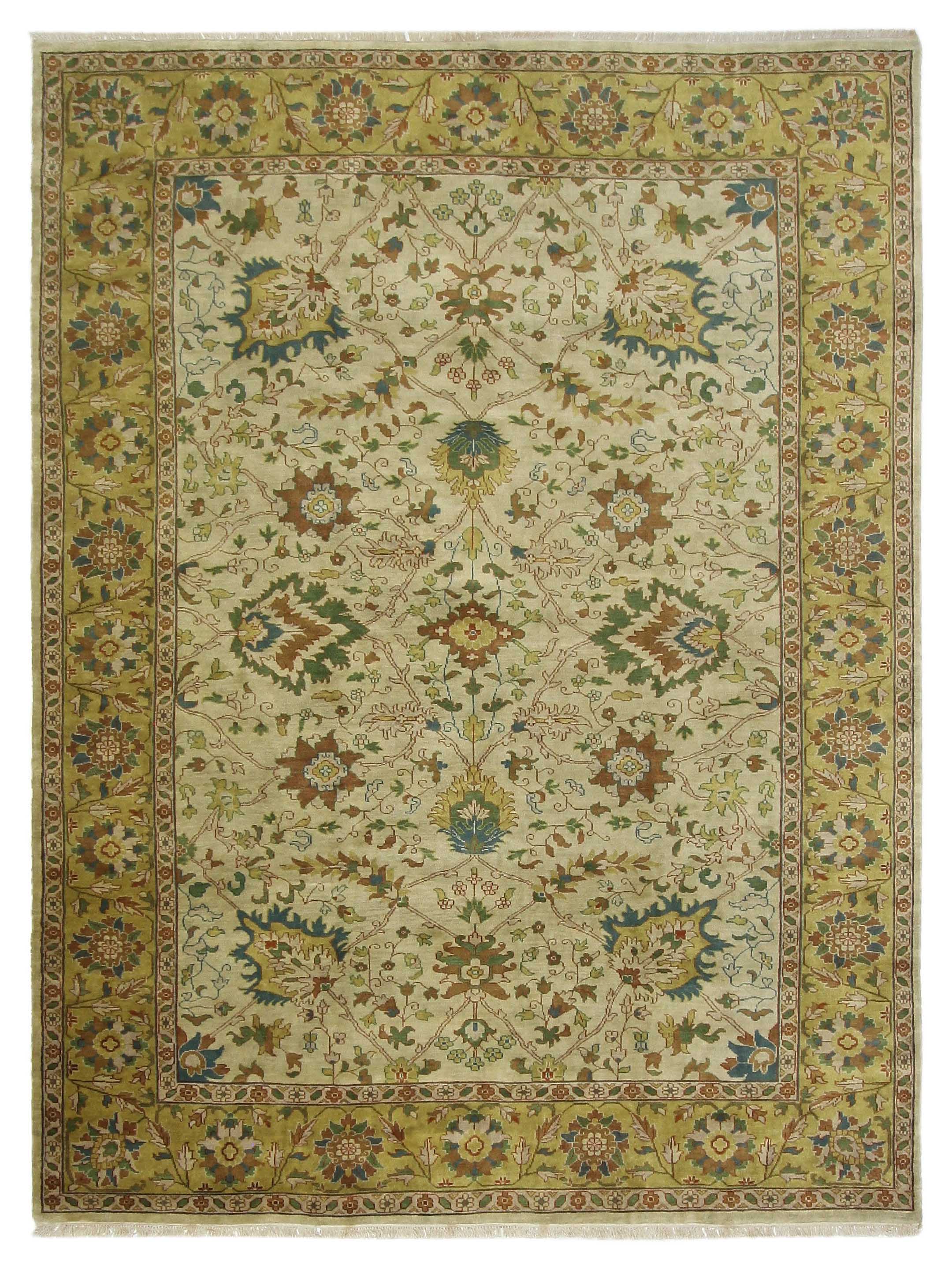 Pacific Tribal 29058 Ivory Gold Traditional Hand Knotted Rug – Pacific Rugs