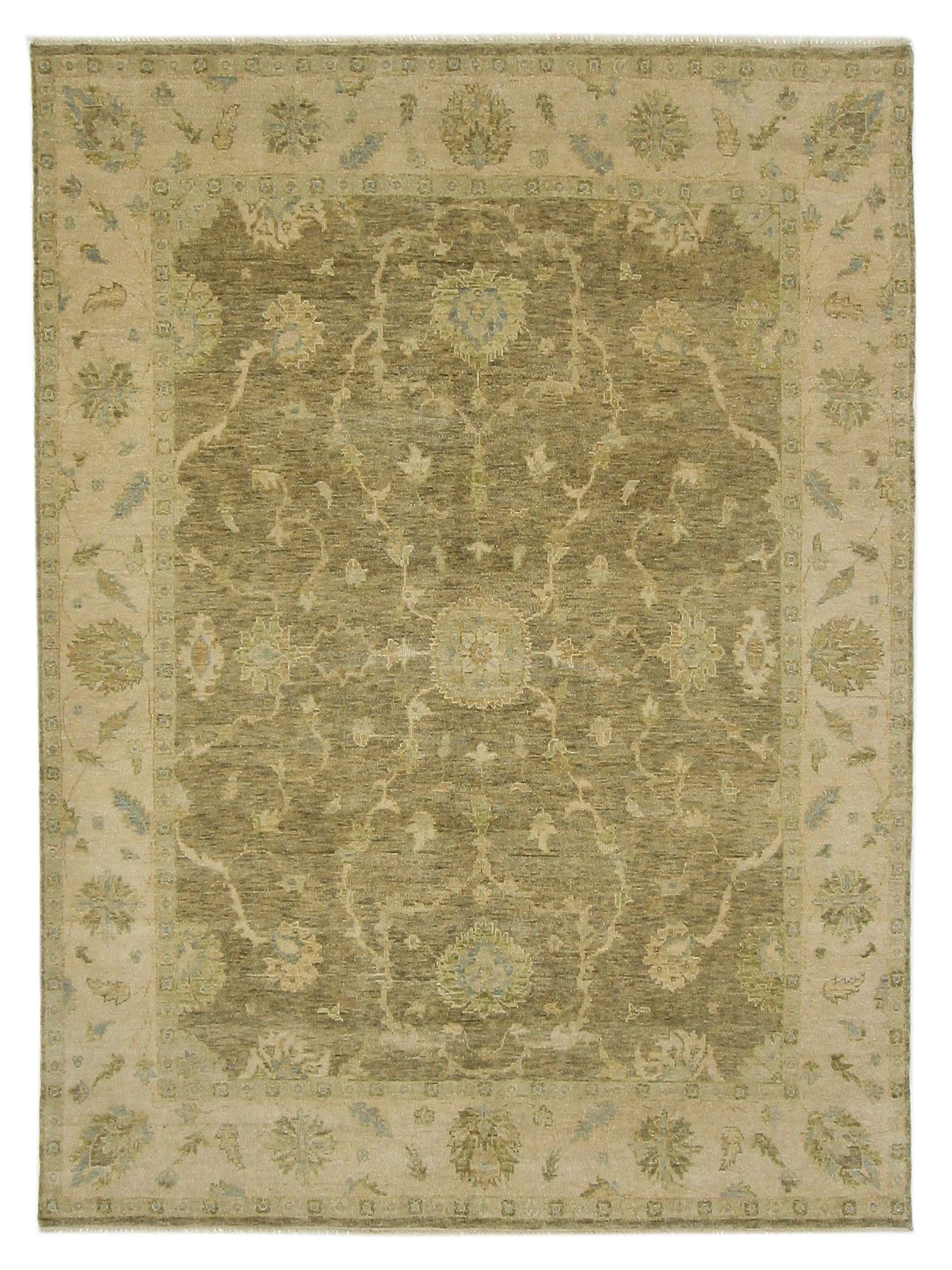 Pacific Angora 39279 Chocolate Cream Traditional Hand Knotted Rug ...