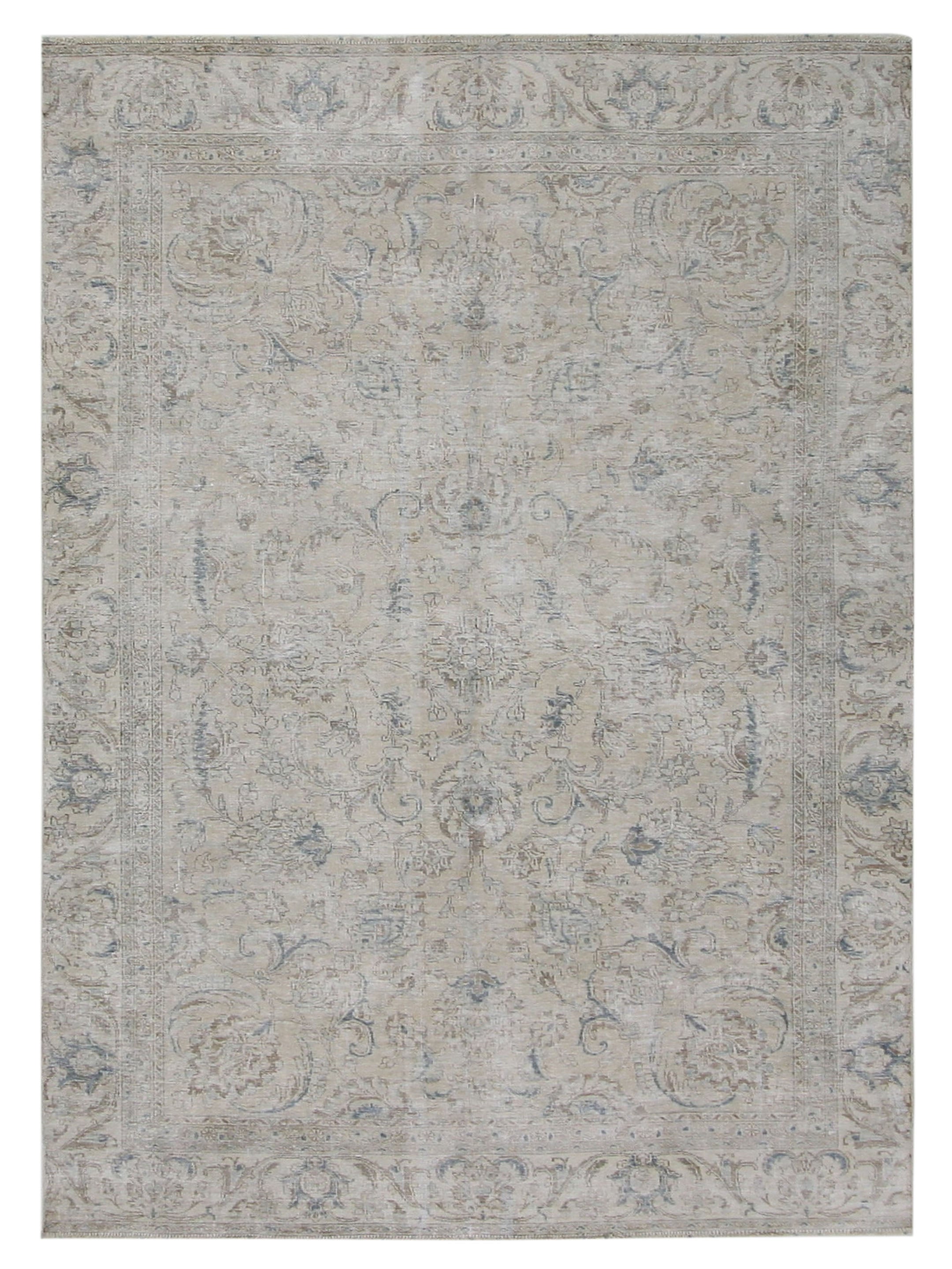 Pacific Vintage 42086 Ivory Ivory Vintage Hand Knotted Rug – Pacific Rugs