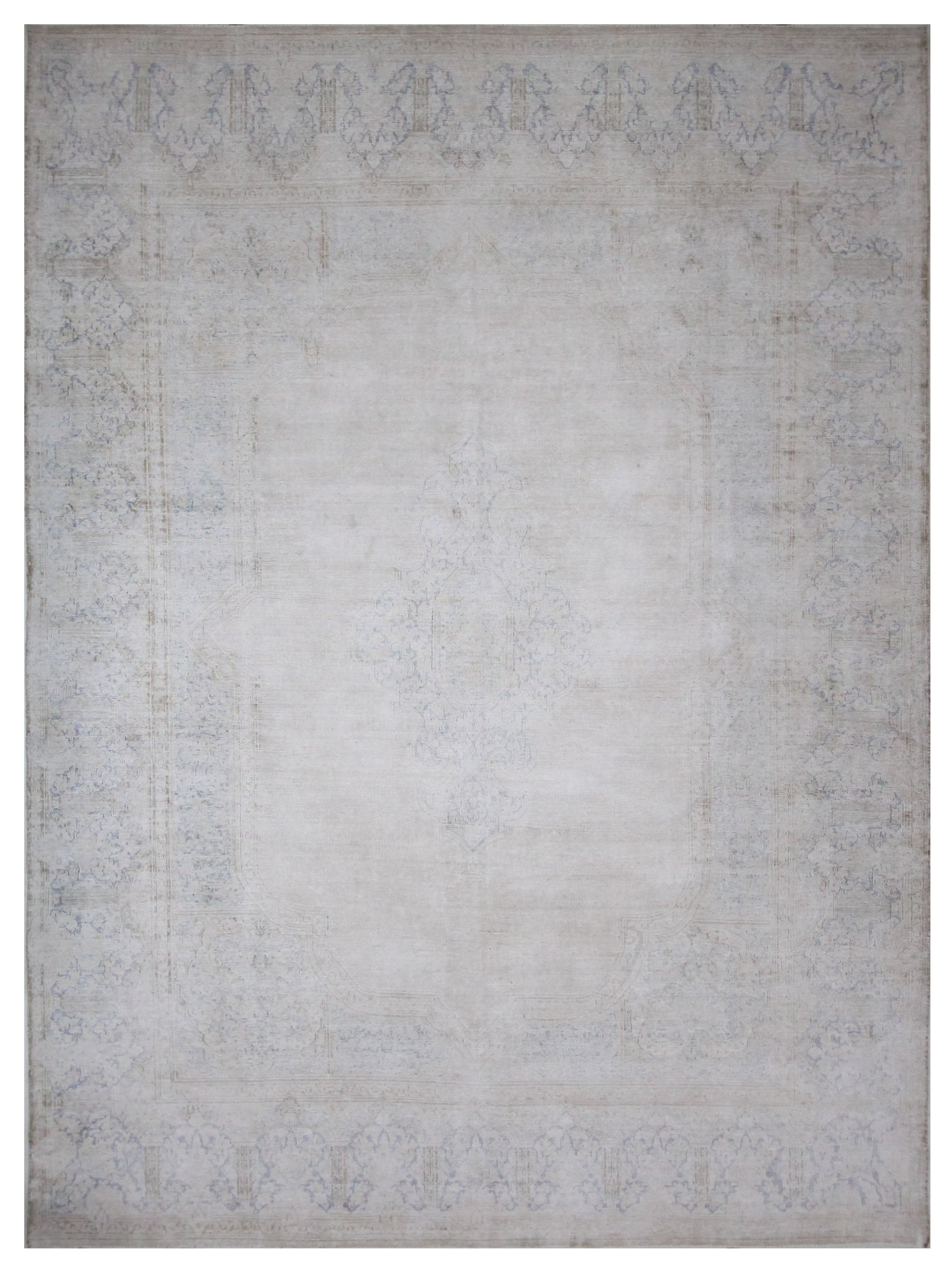 Pacific Vintage 43510 Ivory Ivory Vintage Hand Knotted Rug – Pacific Rugs