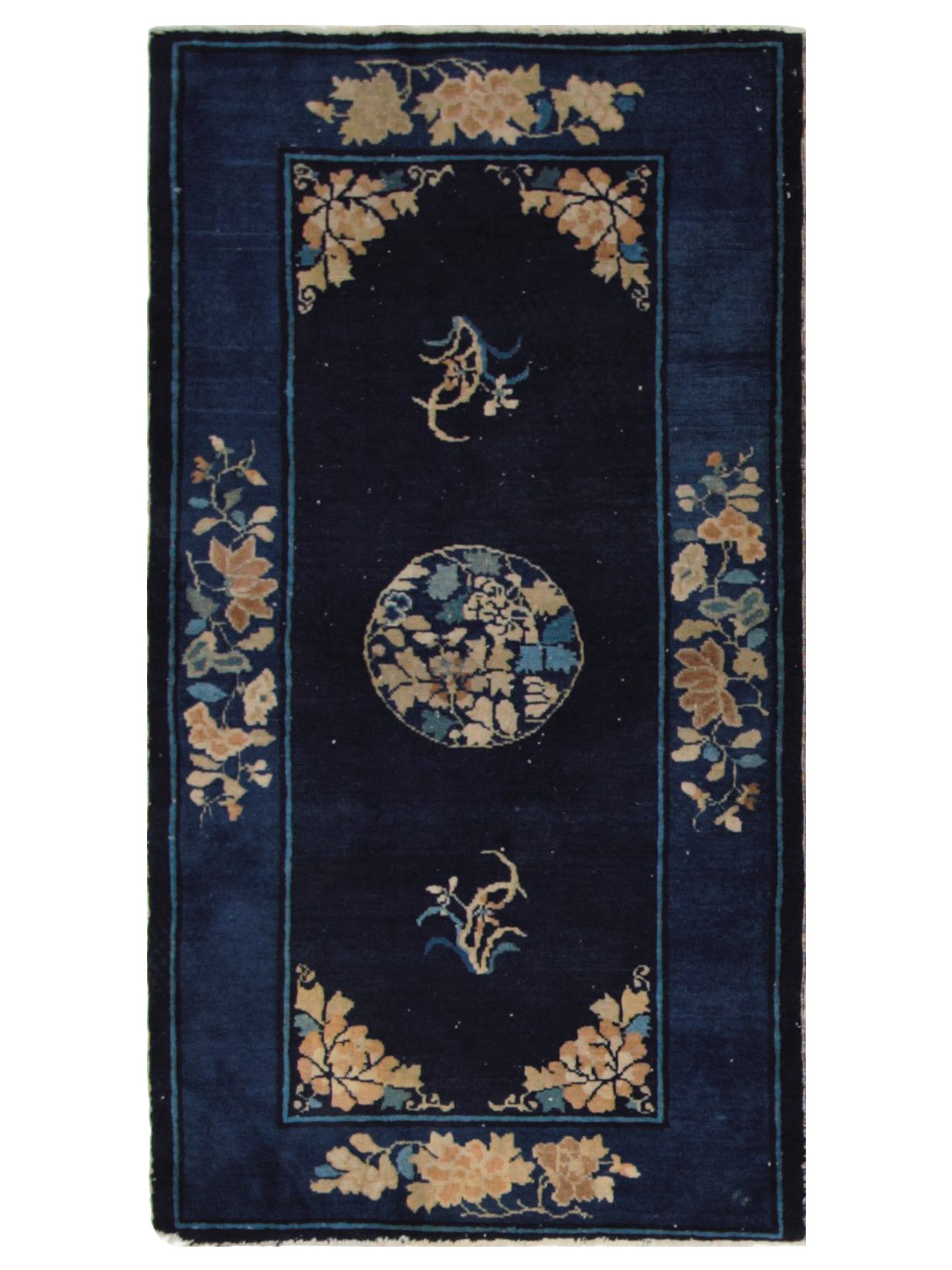 Pacific Peking 67212 Navy Navy Transitional Hand Knotted Rug – Pacific Rugs