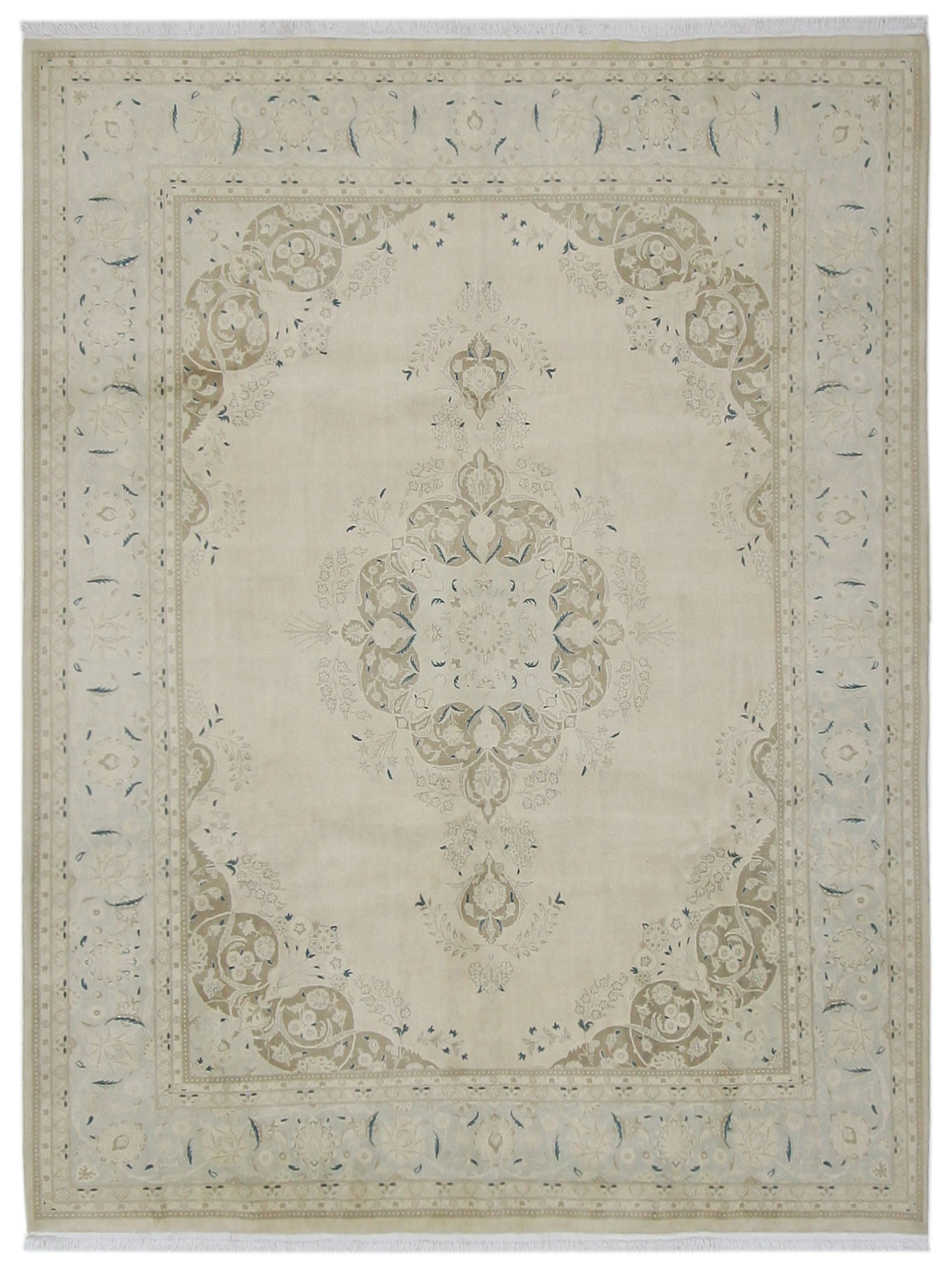 Pacific Classic 67398 Ivory Ivory Traditional Hand Knotted Rug ...